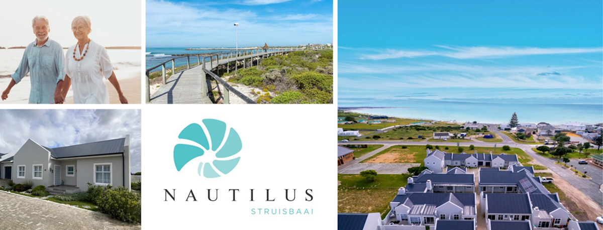 Newly constructed homes at Nautilus Struisbaai seaside retirement ...